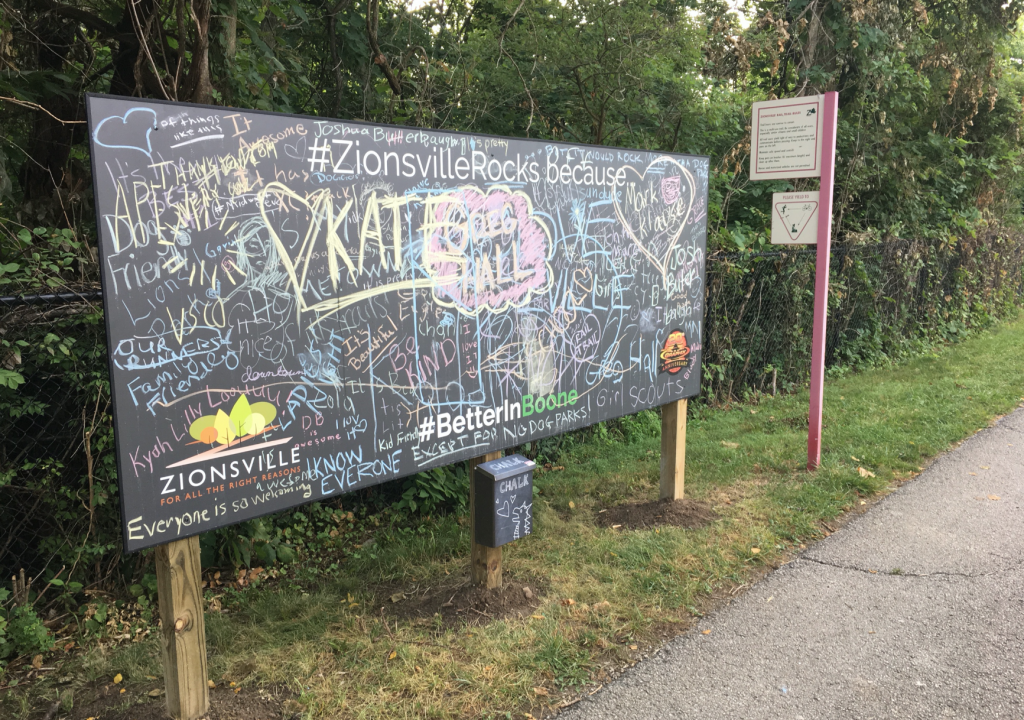 Community Chalkboards Bring Public Art to Boone County